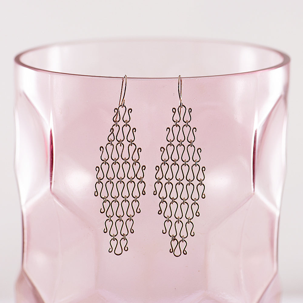 Silver Mesh Earrings – To Hold And To Have